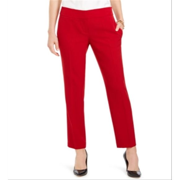 Kasper | Pants & Jumpsuits | Kasper Womens Slim Straight Leg Trousers ...